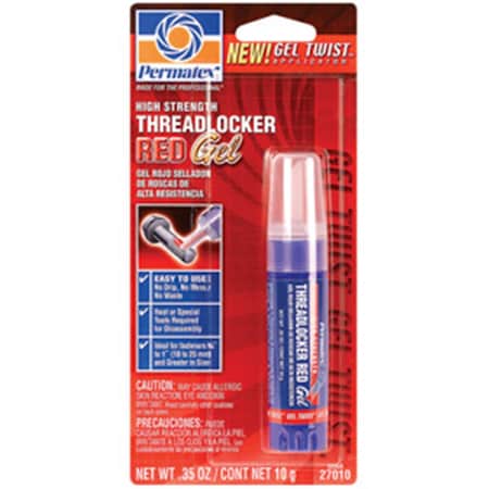 Permtx-Lockt High Strength Threadlocker Red Gel P13-27010 | Zoro